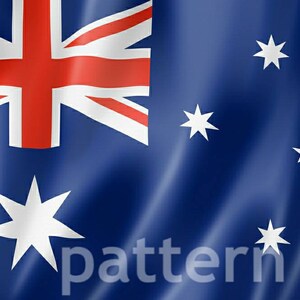Australian Flag Pattern Cross Stitch Pattern Flag Pattern - Etsy