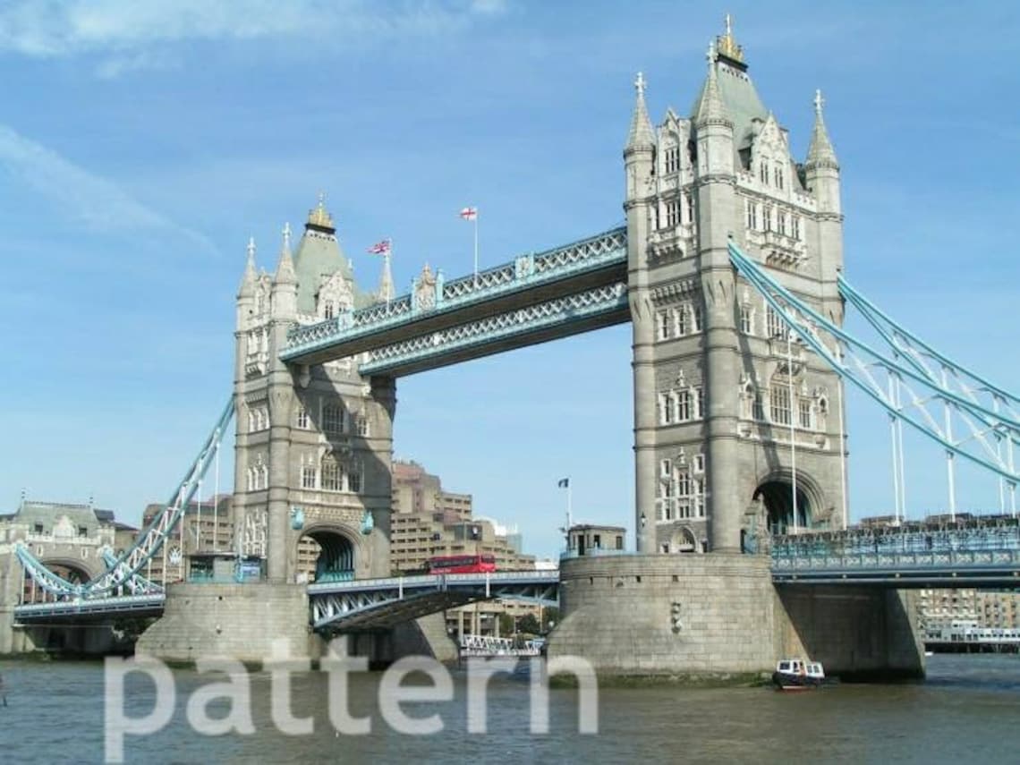 London Bridge Cross Stitch Pattern, Cross Stitch Pattern, Pattern ...