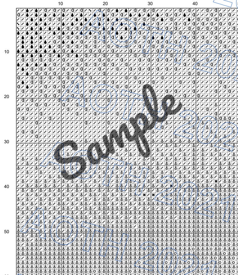 Tree Shaded Path, Cross Stitch Pattern, Tree Cross Stitch, Cross Stitch ...