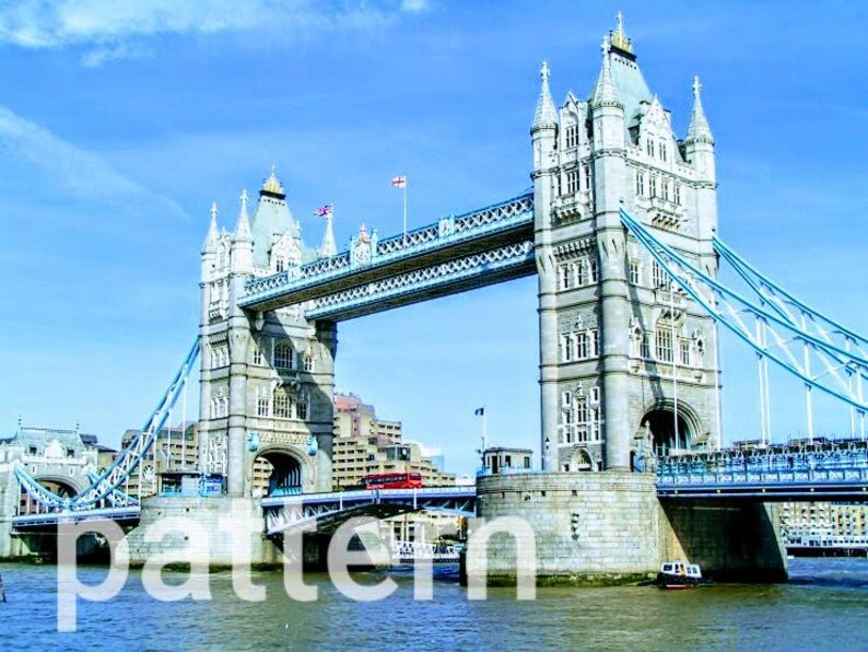 London Bridge Cross Stitch Pattern, Cross Stitch Pattern, Pattern ...