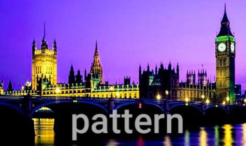 Big Ben Cross Stitch Pattern, Cross Stitch Pattern, Tower of London ...
