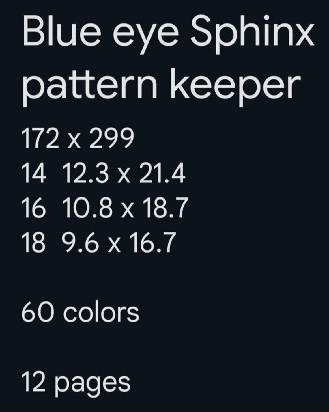 Sphynx Cat Cross Stitch Pattern, Counted Cross Stitch Pattern, Pattern ...