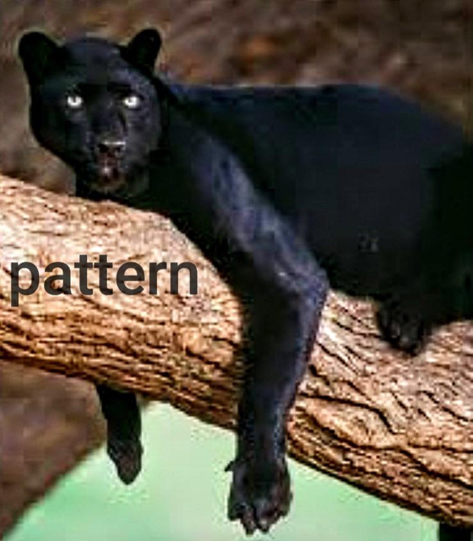 Black Panther Cross Stitch, UPDATED!, Panther in a Tree, Pattern Keeper ...