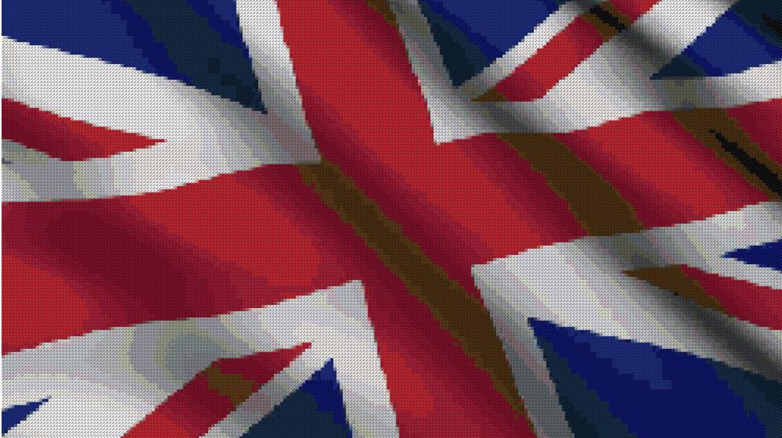 British Flag Cross Stitch Pattern, Pattern Keeper, Cross Stitch Pattern ...