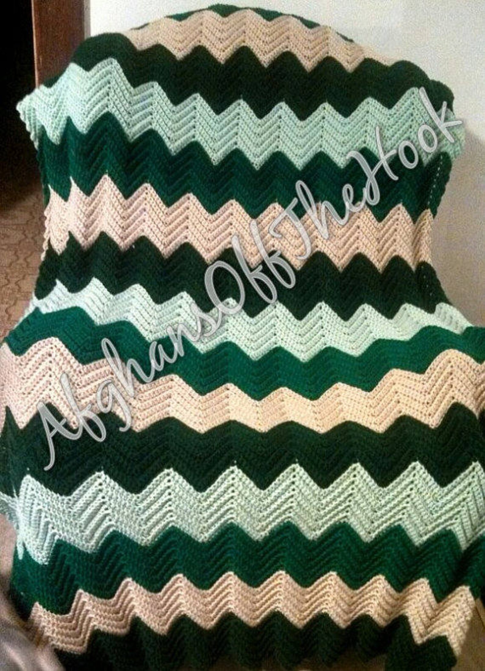 Chevron Afghan Pattern, Zig Zag Afghan Pattern, Ripple Afghan Pattern ...