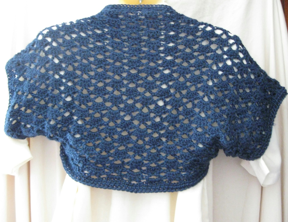 Lacy Shells Shrug Crochet Pattern, Crochet Pattern, Lacy Shrug Pattern ...