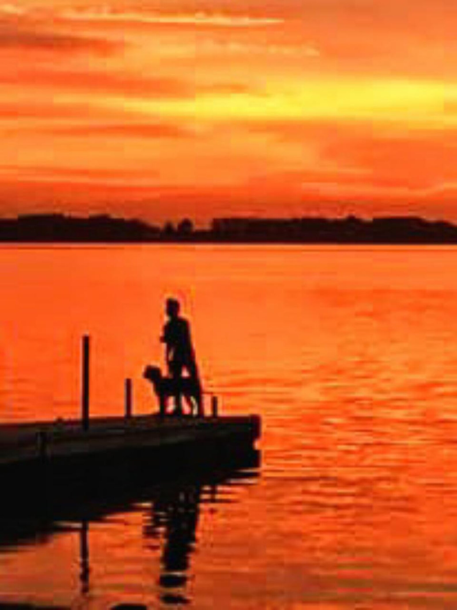 Sunset Pier Cross Stitch Pattern, Sunset Cross Stitch, River Scenery ...