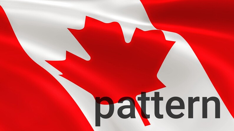 Canadian Flag Cross Stitch Pattern, Canadian Flag Pattern, Pattern ...
