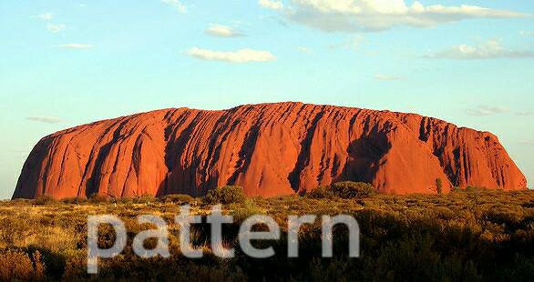 Uluru Cross Stitch Pattern, Ayers Rock Australia, Cross Stitch Pattern ...