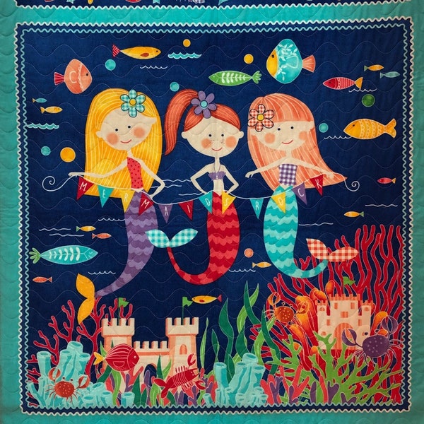 Mermaid Quilt Panel at Francis Manley blog