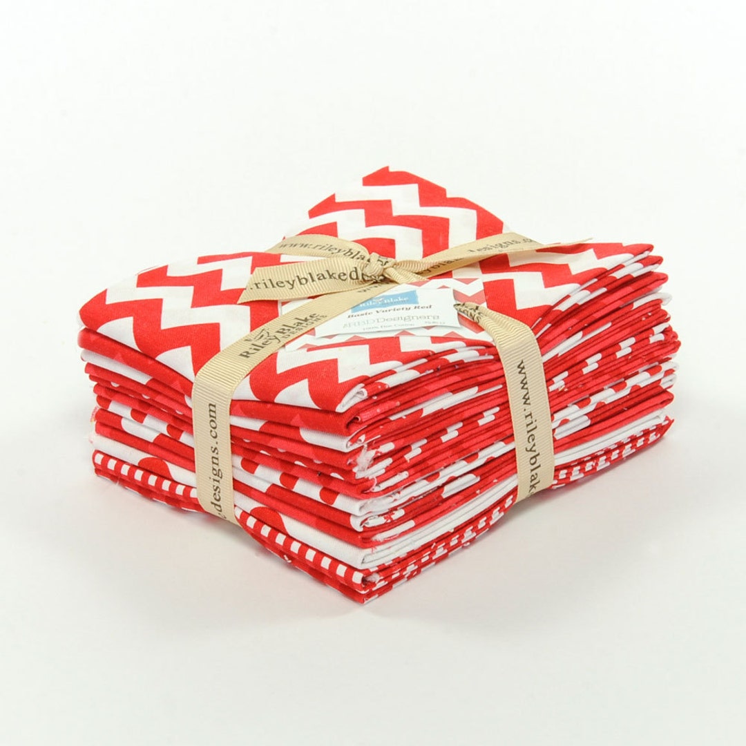 FREE SHIPPING Red Fat Quarter Bundle From Riley Blake - Etsy