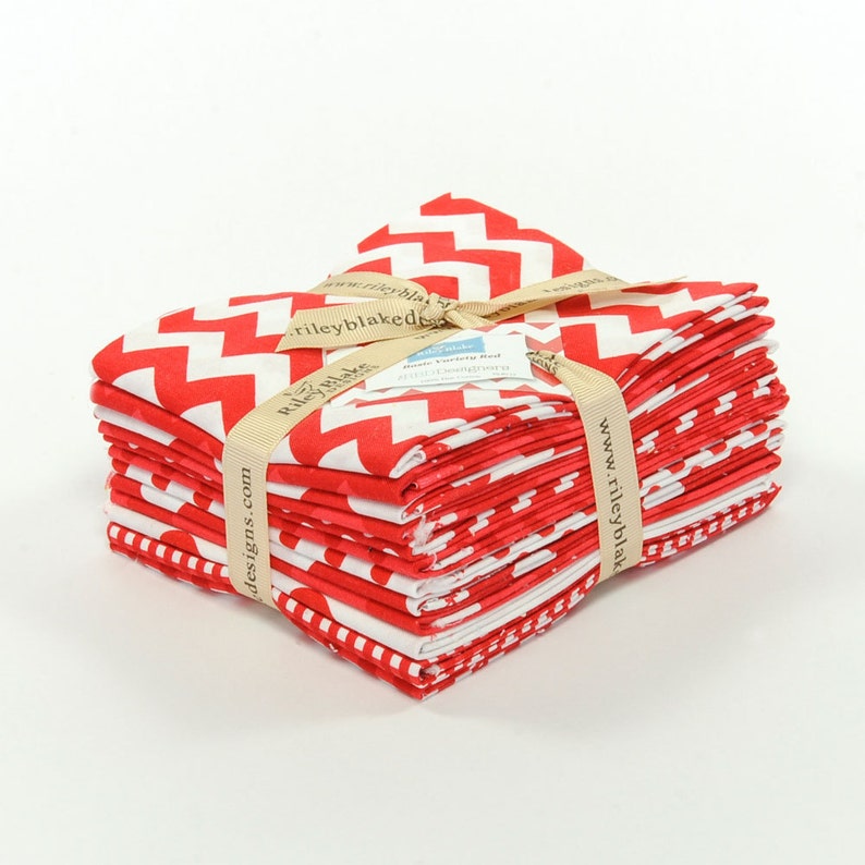 FREE SHIPPING Red Fat Quarter Bundle From Riley Blake - Etsy