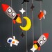 Space Baby Crib Mobile Solar System Spaceship Astronauts Nursery Mobile ...