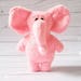 Pink Plush Elephant, Stuffed Animal Toy, Plush Elephant, Soft Elephant ...