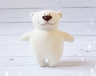 Beige toy teddy bear Stuffed bear stuffed toy plush bear | Etsy