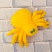Yellow Stuffed Spider Toy Fleece Kids Plush Toy Tarantula, Halloween ...