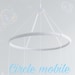 Baby Mobile Frame Round, Circle Mobile Hanger, Felt Mobile Circle ...