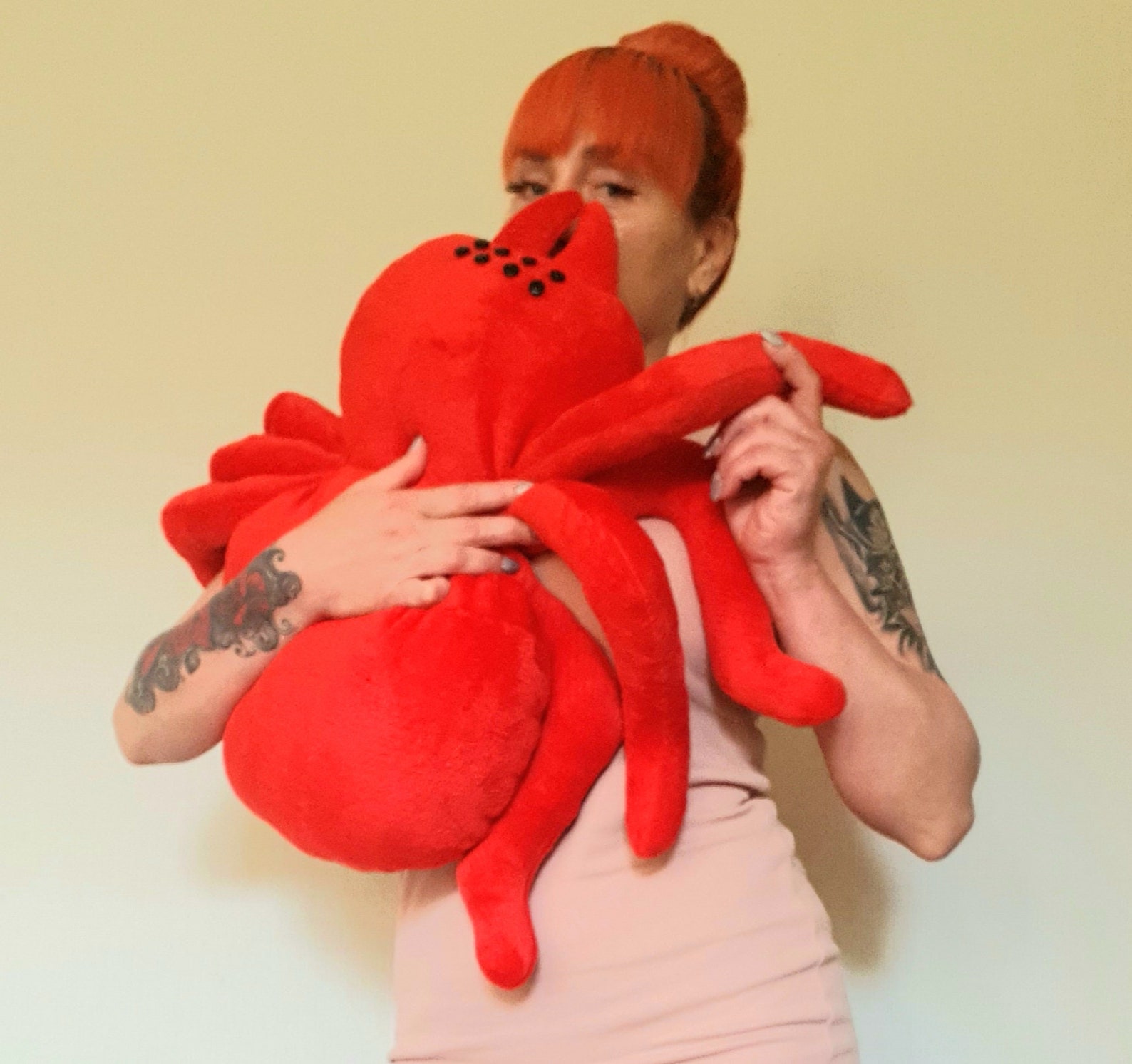 Red Huge Plush Spider Big Tarantula Toy Gigantic Plush Toy - Etsy