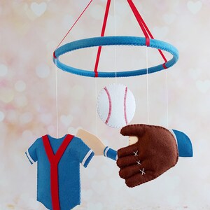 Baseball Baby Crib Mobile, Nursery Sport Decor, Hanging Mobile, Cot ...
