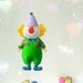 Felt Toy Clown, Ornament Clown, Magnet Toy, Hanging Clown, Plush Clown ...