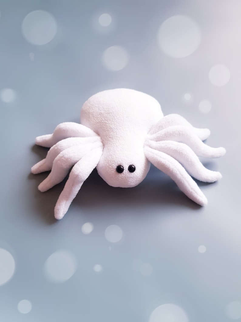 Cute White Spider Toy Plush Spider Stuffed Animals Spider - Etsy