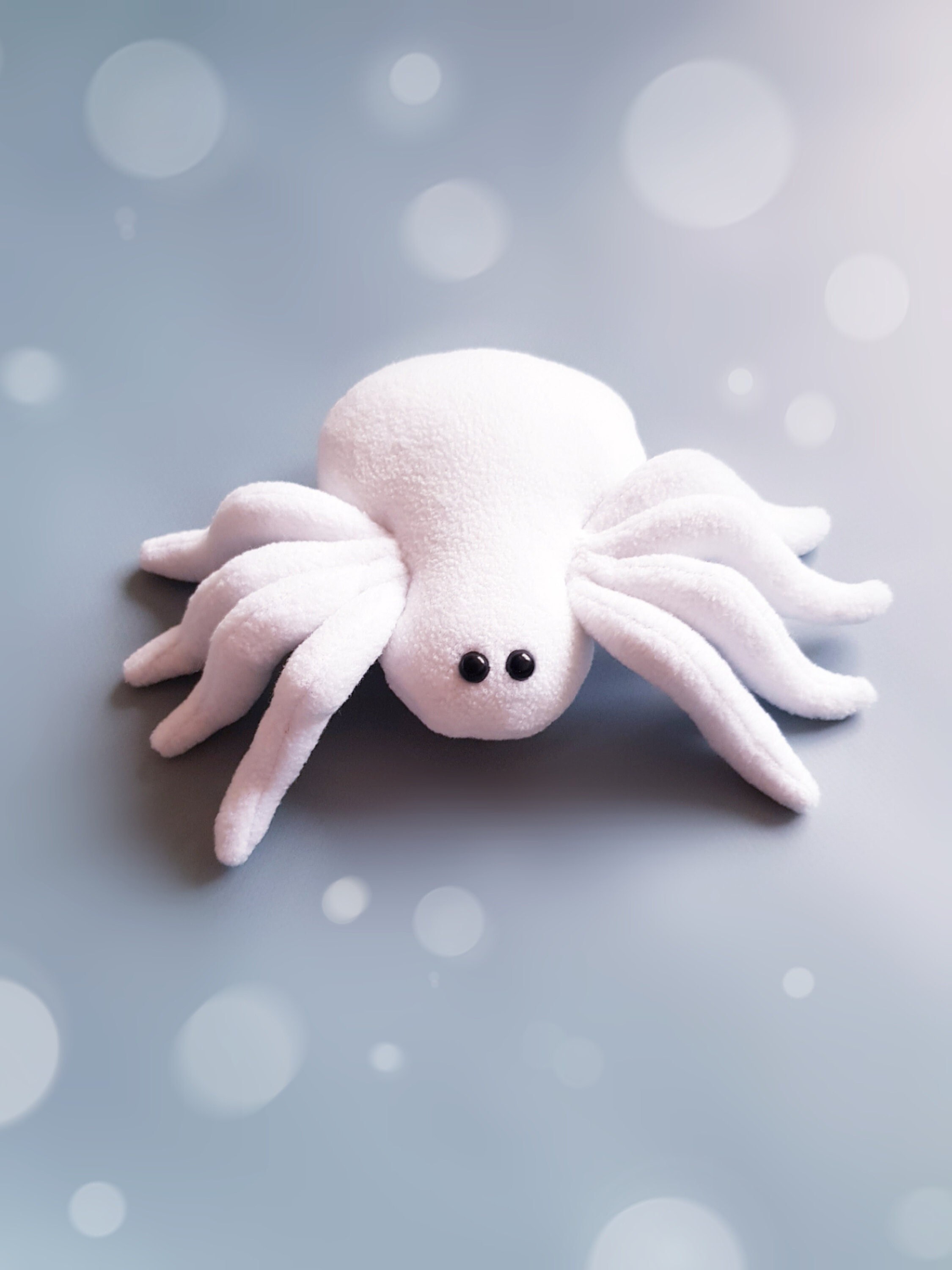 Cute White Spider Toy Plush Spider Stuffed Animals Spider - Etsy