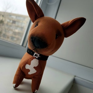 Plush Toy Pit Bull Stuffed Animal Doll American Staffordshire Terrier ...