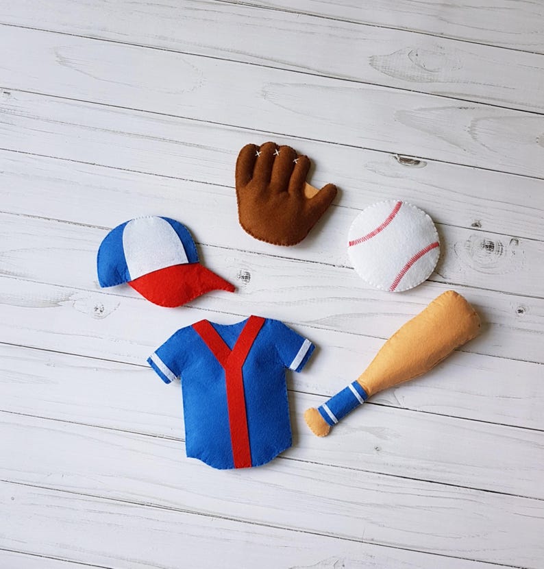 Baseball Baby Felt Ornaments Toy Plush Toy Soft Toy Stuffed - Etsy