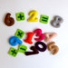 Colorful Felt Numbers Felt Toys Stuffed Numbers Educational - Etsy