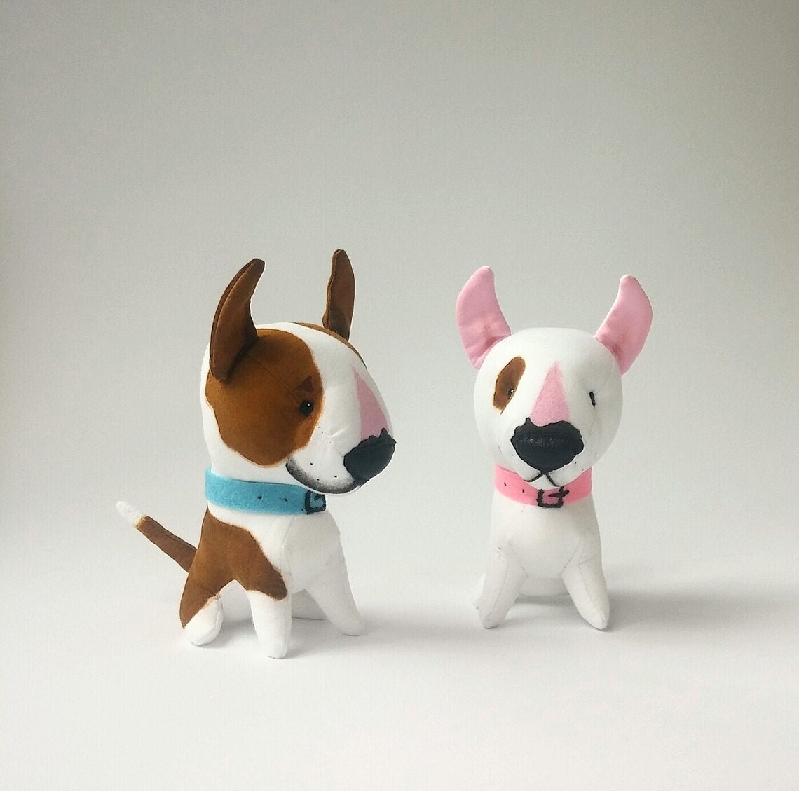 Stuffed Animal Plush Dog Bull Terrier Toy, Custom Stuffed Dog, English ...