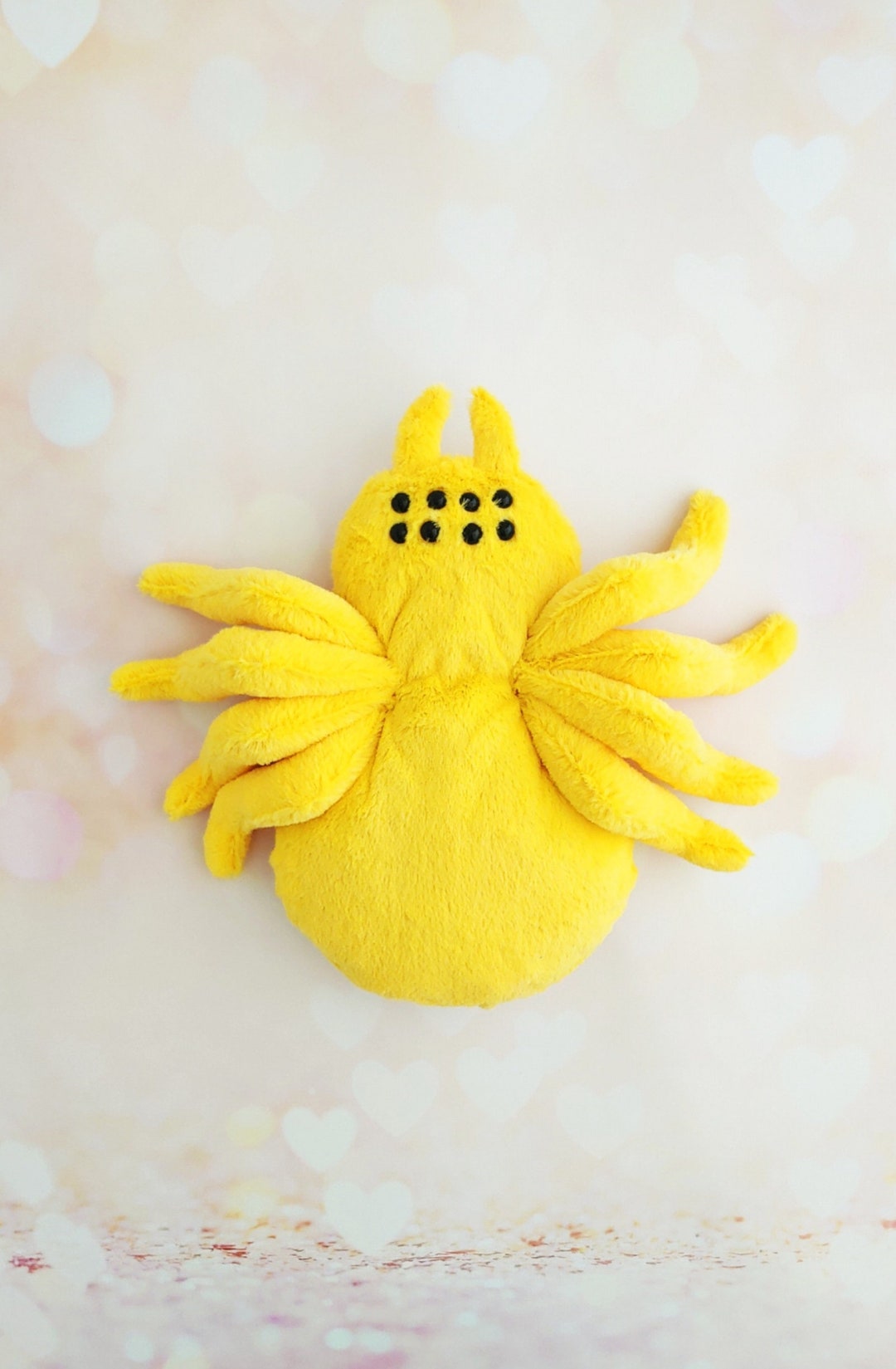 Yellow Cute Huge Plush Spider Tarantula Toy, Big Stuffed Animal Spider ...