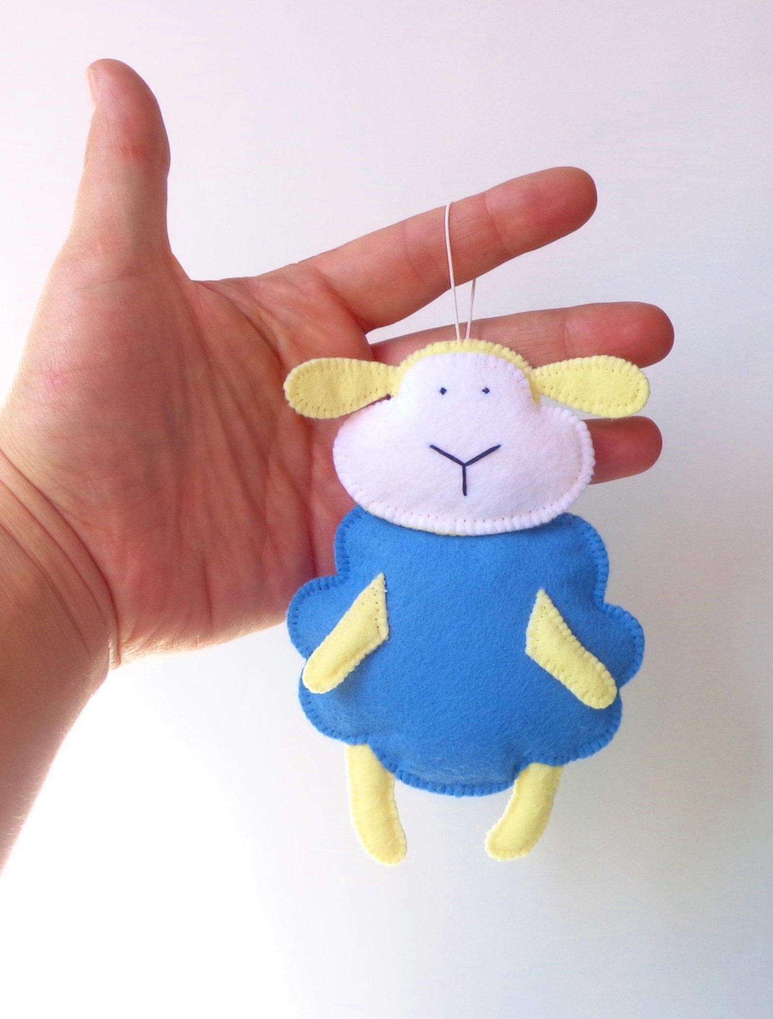Symbol 2015 Blue Sheep-felt Sheep - Sheep Toy-christmas Decoration ...