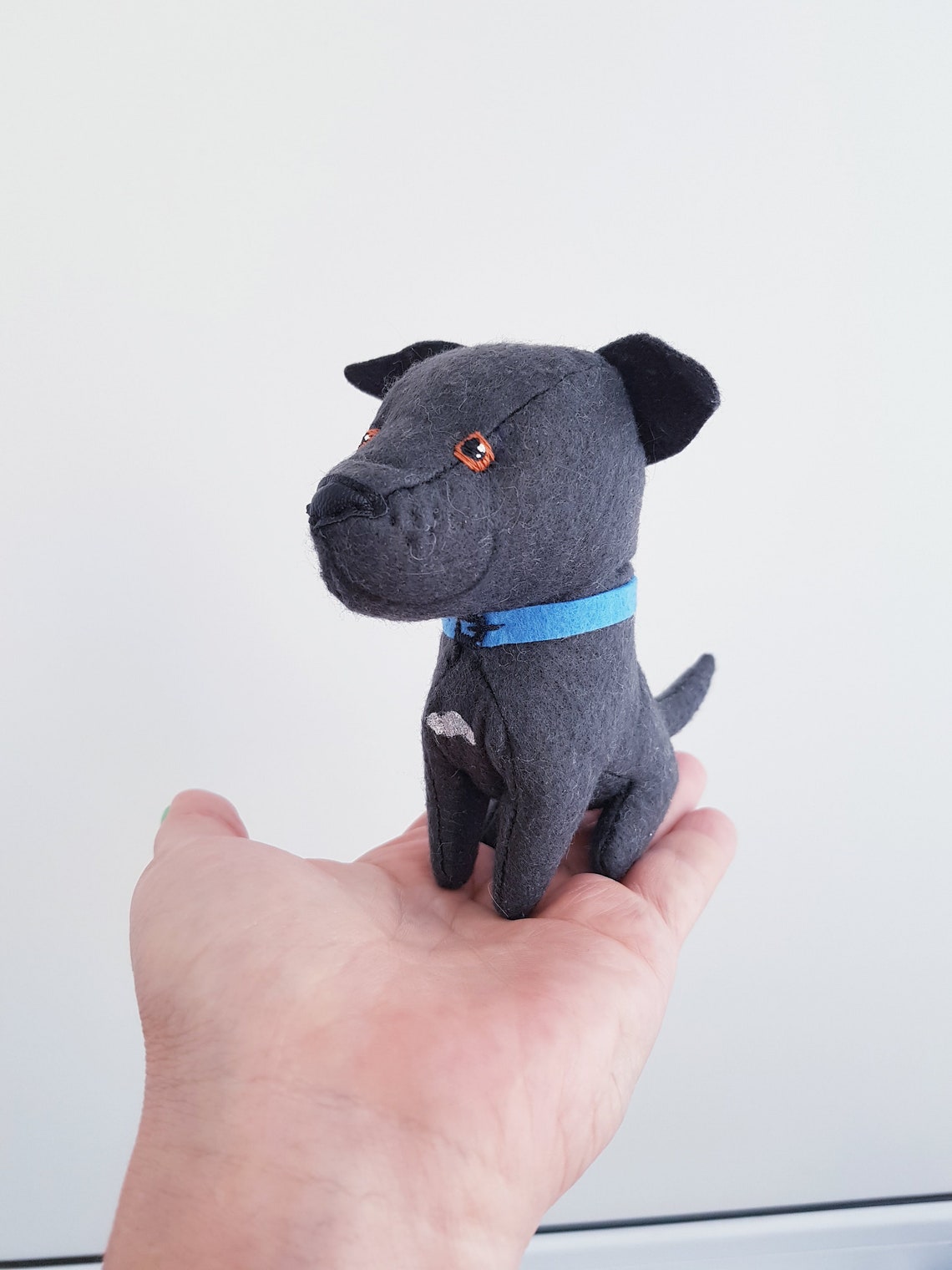 Grey Pit Bull Stuffed Animal Doll American Staffordshire | Etsy