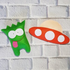 UFO Alien Cute Felt Toy PDF Pattern Tutorial, Monster Toy Pattern ...