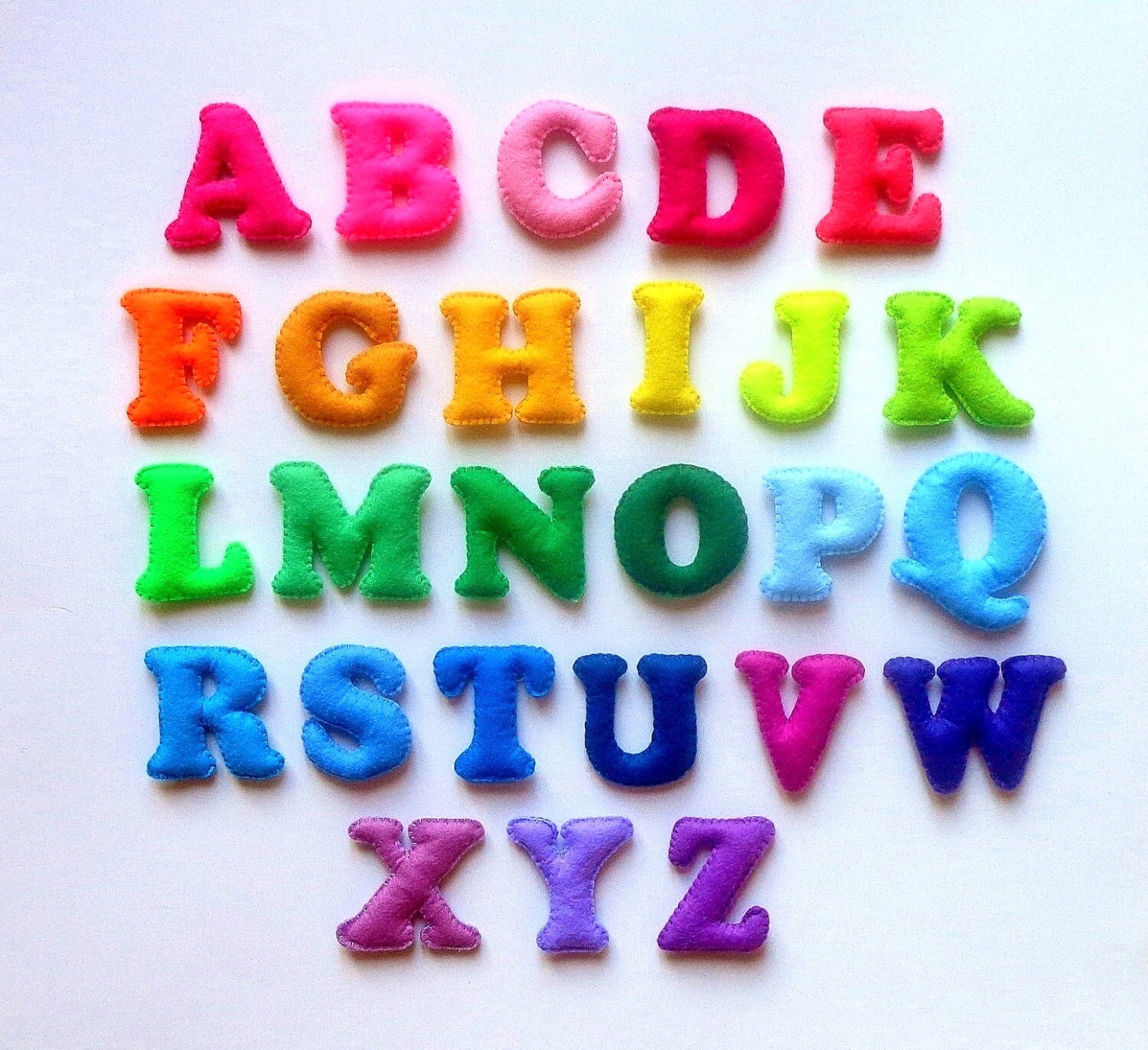 Colorful Felt Alphabet Baby Letters Educational Game - Etsy