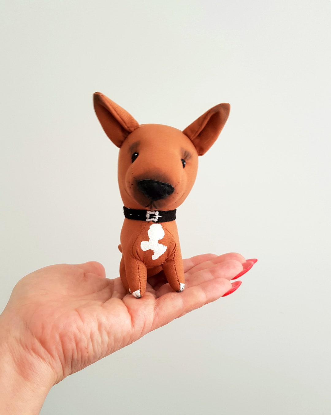 Plush Toy Pit Bull Stuffed Animal Doll American Staffordshire Terrier ...