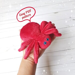 Halloween Spider Easy PDF Pattern, Cute Plush Spider Pattern Pdf, Soft ...