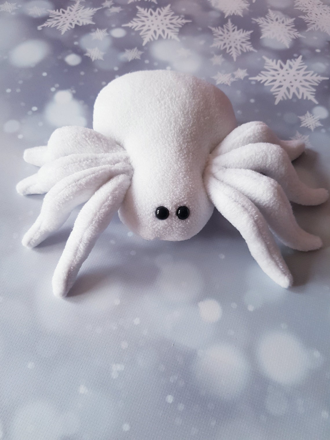 Cute White Spider Toy Plush Spider Stuffed Animals Spider - Etsy