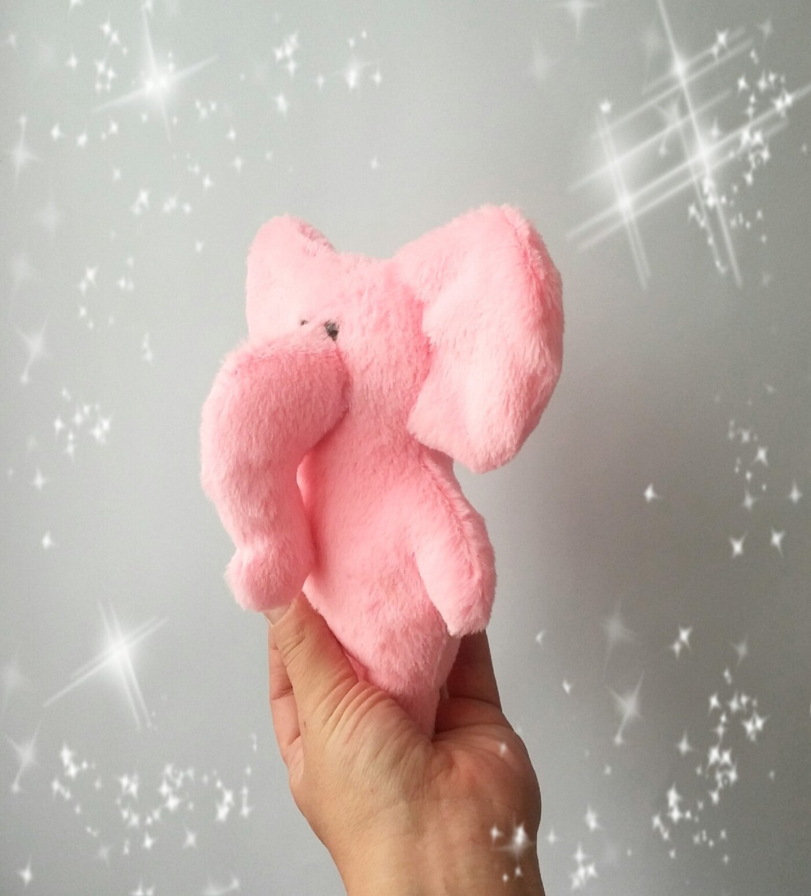 Pink Plush Elephant Stuffed Animal Toy Plush Elephant Soft - Etsy