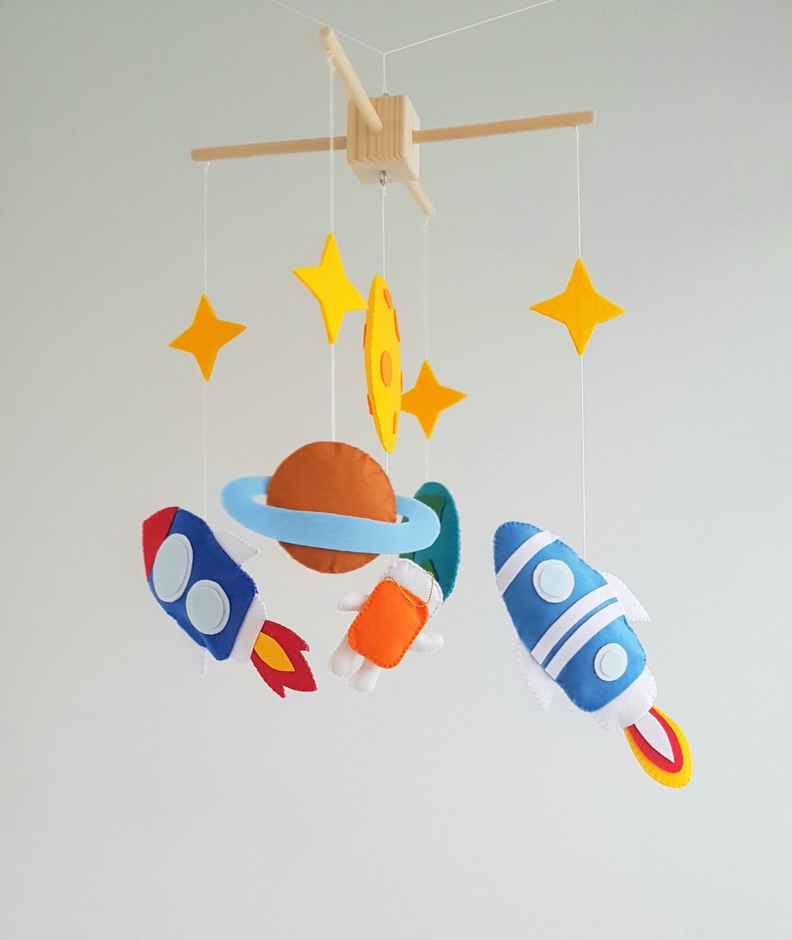 Space Baby Crib Mobile Nursery Decor Astronauts Rockets - Etsy