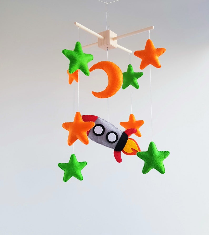 Space Nursery Baby Crib Mobile Baby Crib Mobile Colorful - Etsy