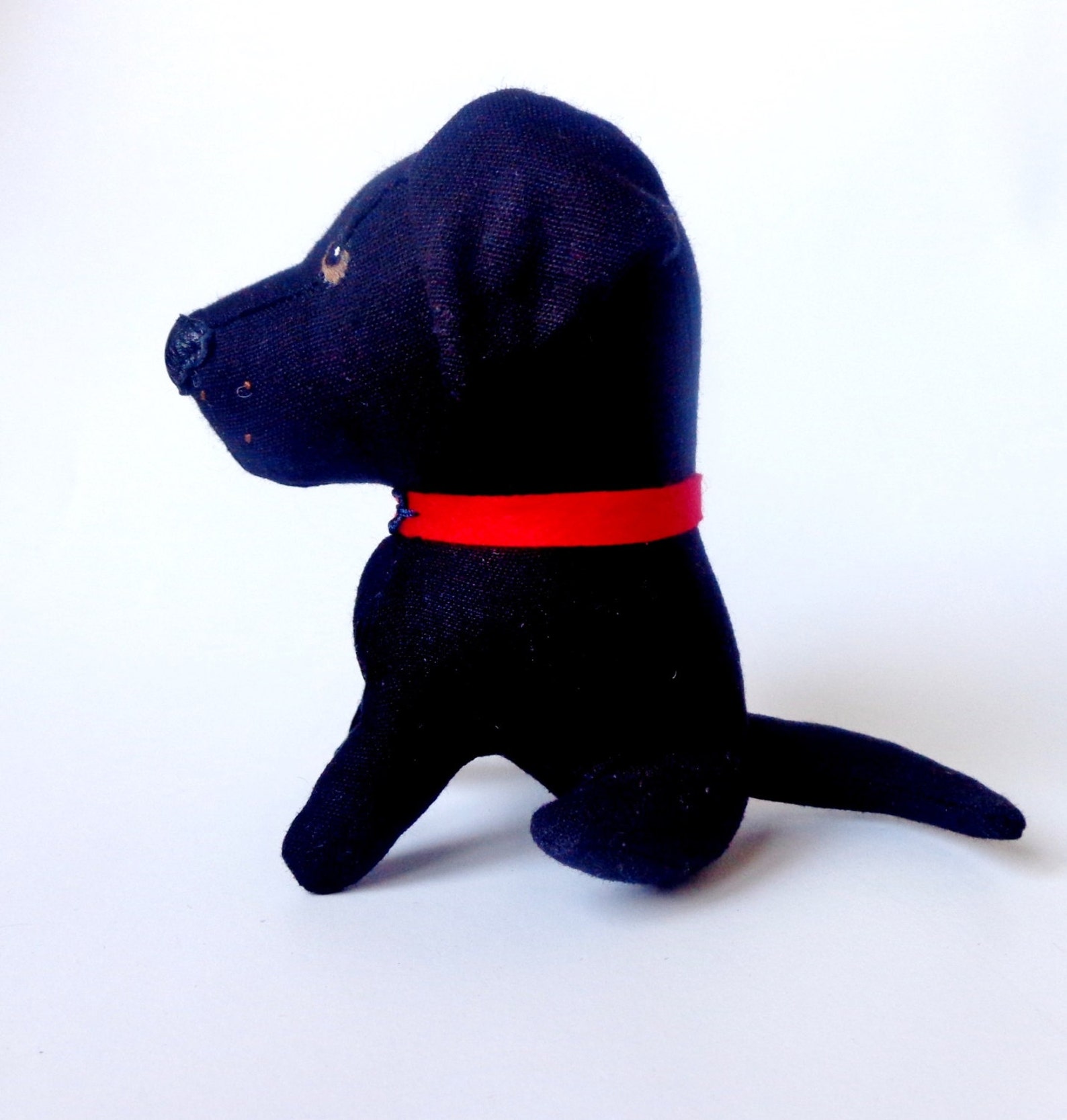 Cute Black Labrador Retriever Puppy-dog Stuffed Animal-plush - Etsy