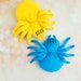Big Blue Spider Tarantula, Huge Plush Stuffed Animal Toy, Halloween ...