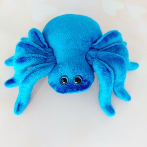 Blue Spider Halloween Plush Toy, Cute Black Spider Toy, Stuffed Animals ...
