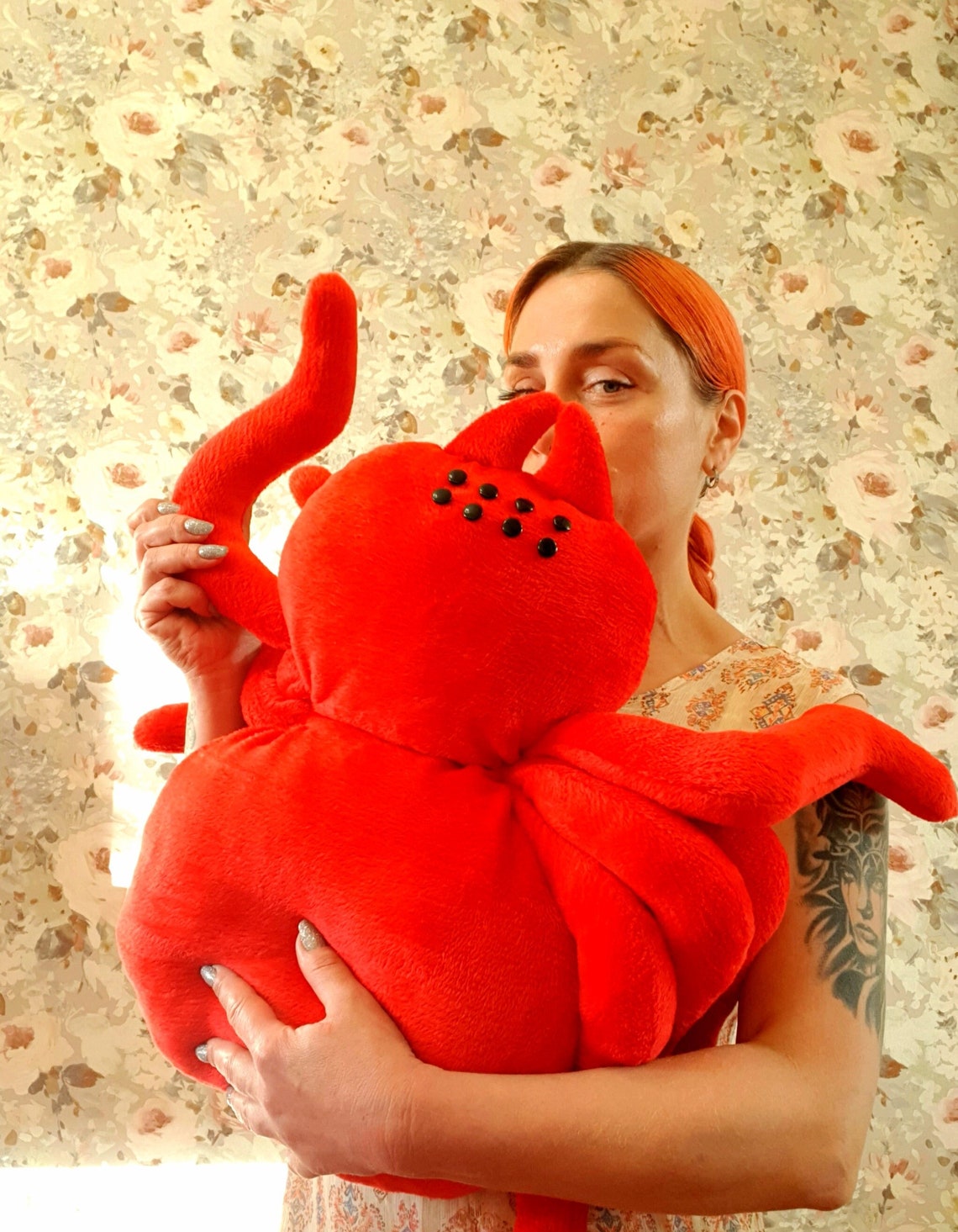 Red Huge Plush Spider Big Tarantula Toy Gigantic Plush Toy - Etsy
