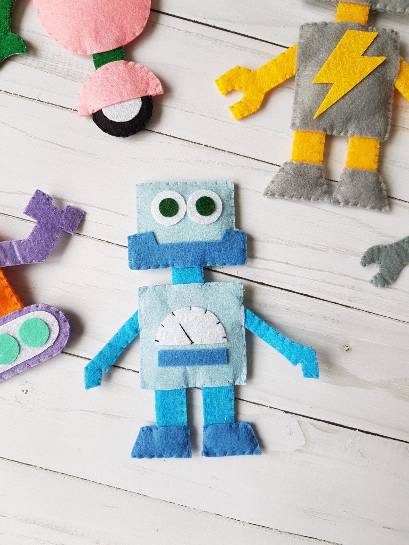 Felt Robot Toy Robot Stuffed Monster Toys Robot Aliens Toys | Etsy