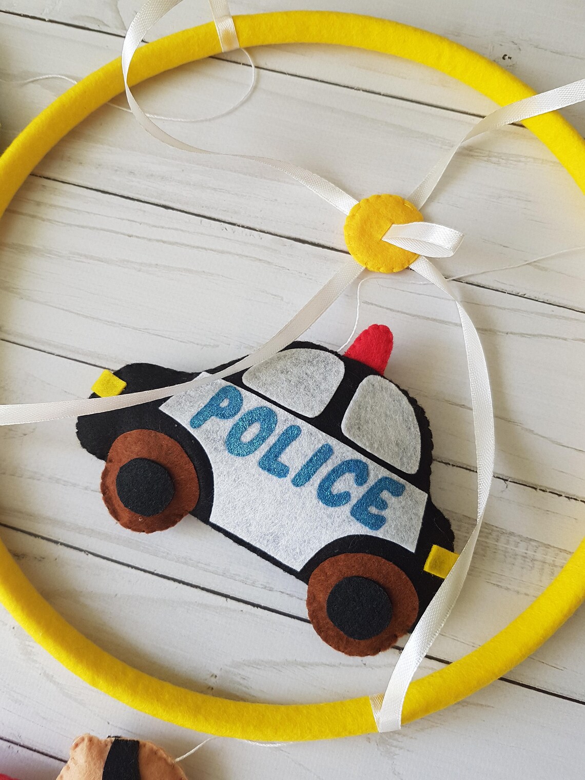 Police Baby Crib Mobile, Cop Nursery Mobile, Felt Baby Mobile, Baby ...