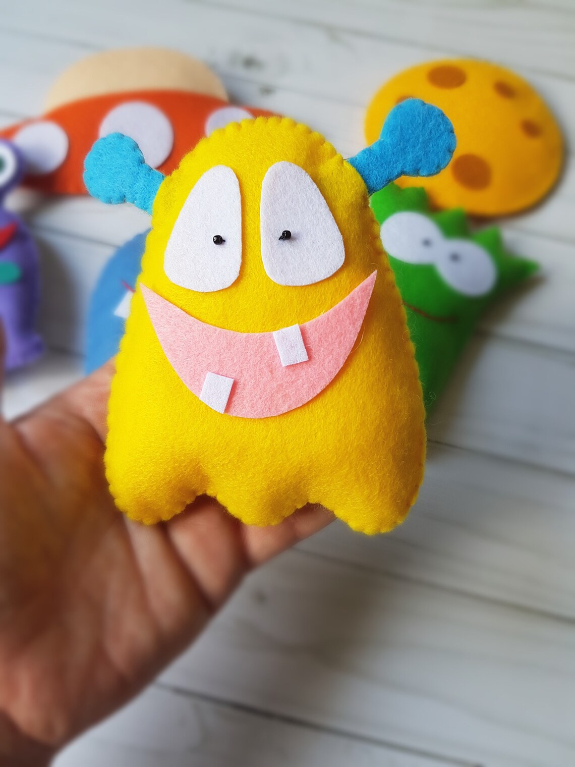 Aliens Felt Toys Stuffed Cute Monsters Space Toys for Kids - Etsy UK