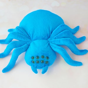 Big Blue Spider Tarantula, Huge Plush Stuffed Animal Toy, Halloween ...