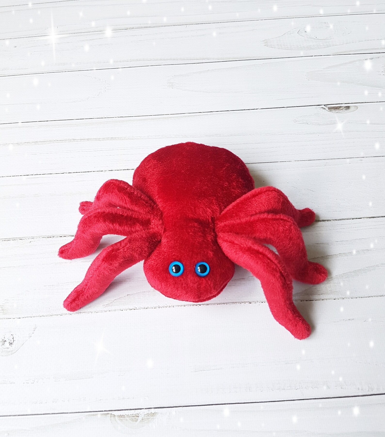 Red Stuffed Spider Toy Kids Plush Toy Tarantula Halloween - Etsy